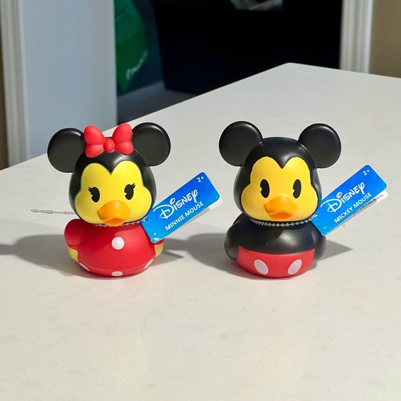 Disney | Toys | Disney Minnie And Mickey Mouse Rubber Duck Set | Poshmark